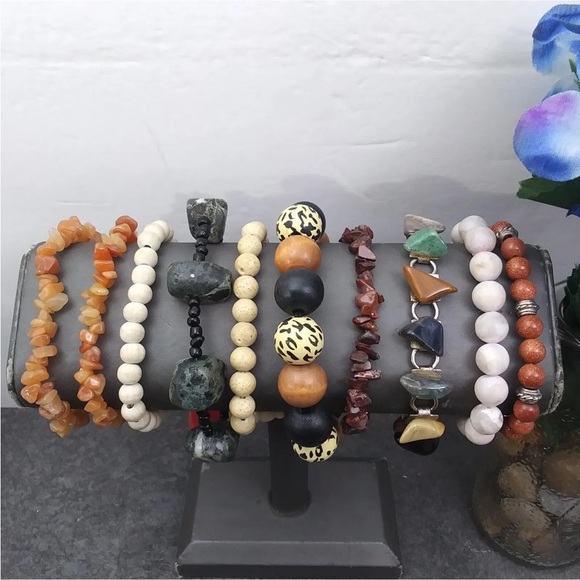 Handmade | Jewelry | Lot Mix Materials Colors Stretch Brackets | Poshmark